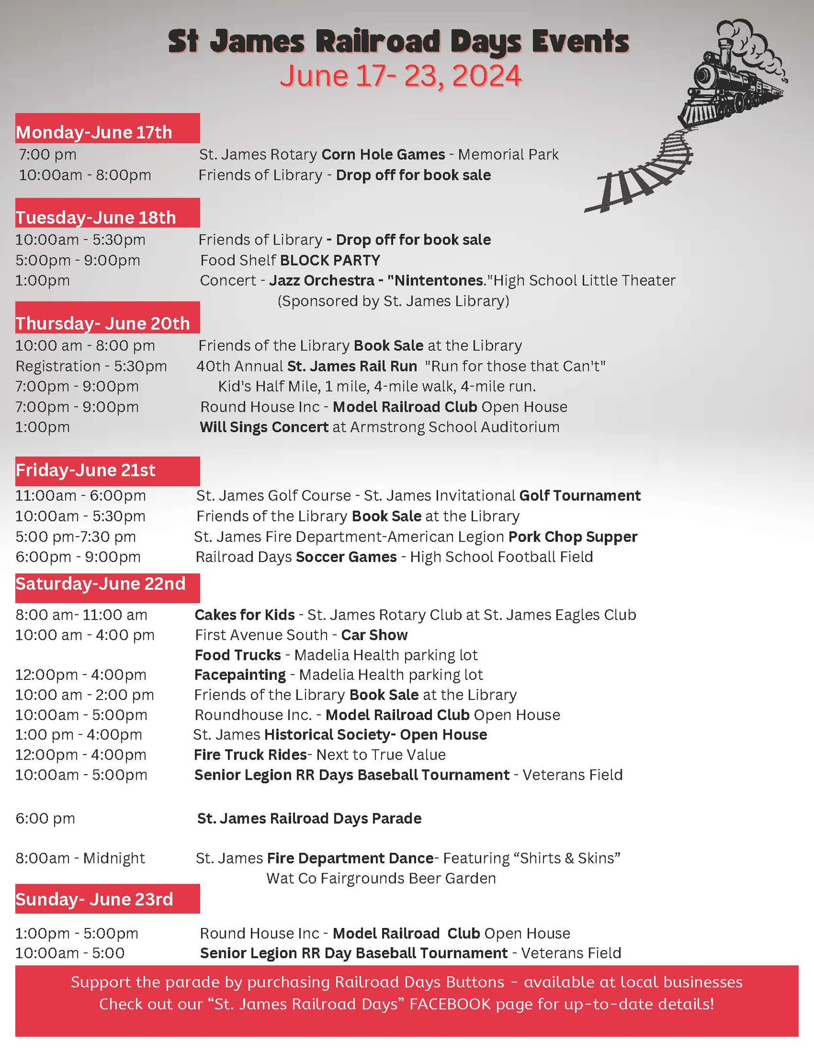 Railroad Days – Discover St. James